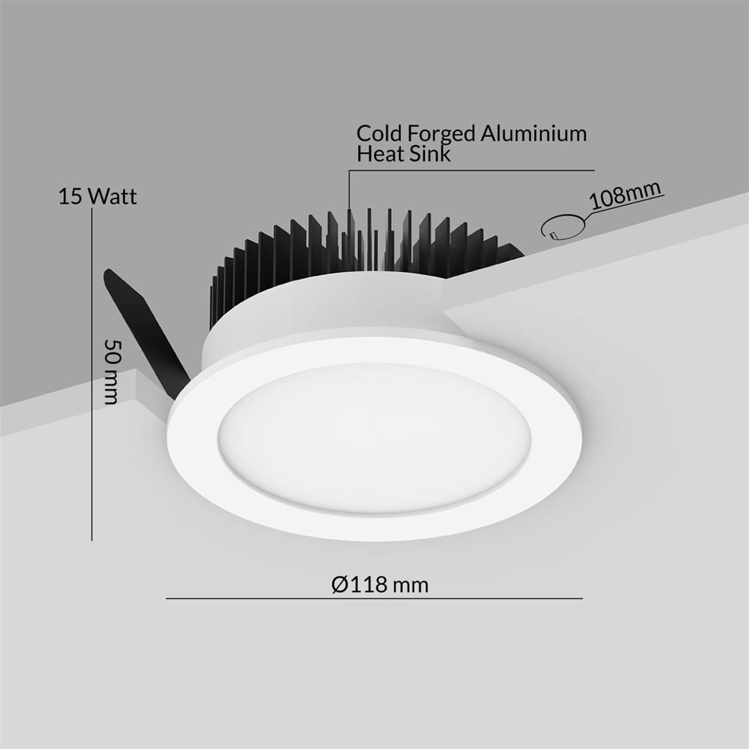 Buy Downlight Flat Recessed - 15W Online India