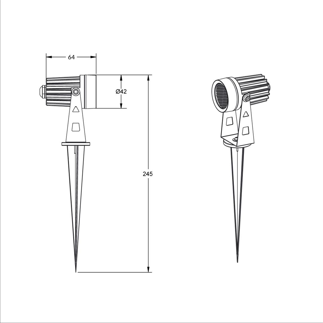 Buy - Outdoor Spike Projector - 03W Online India