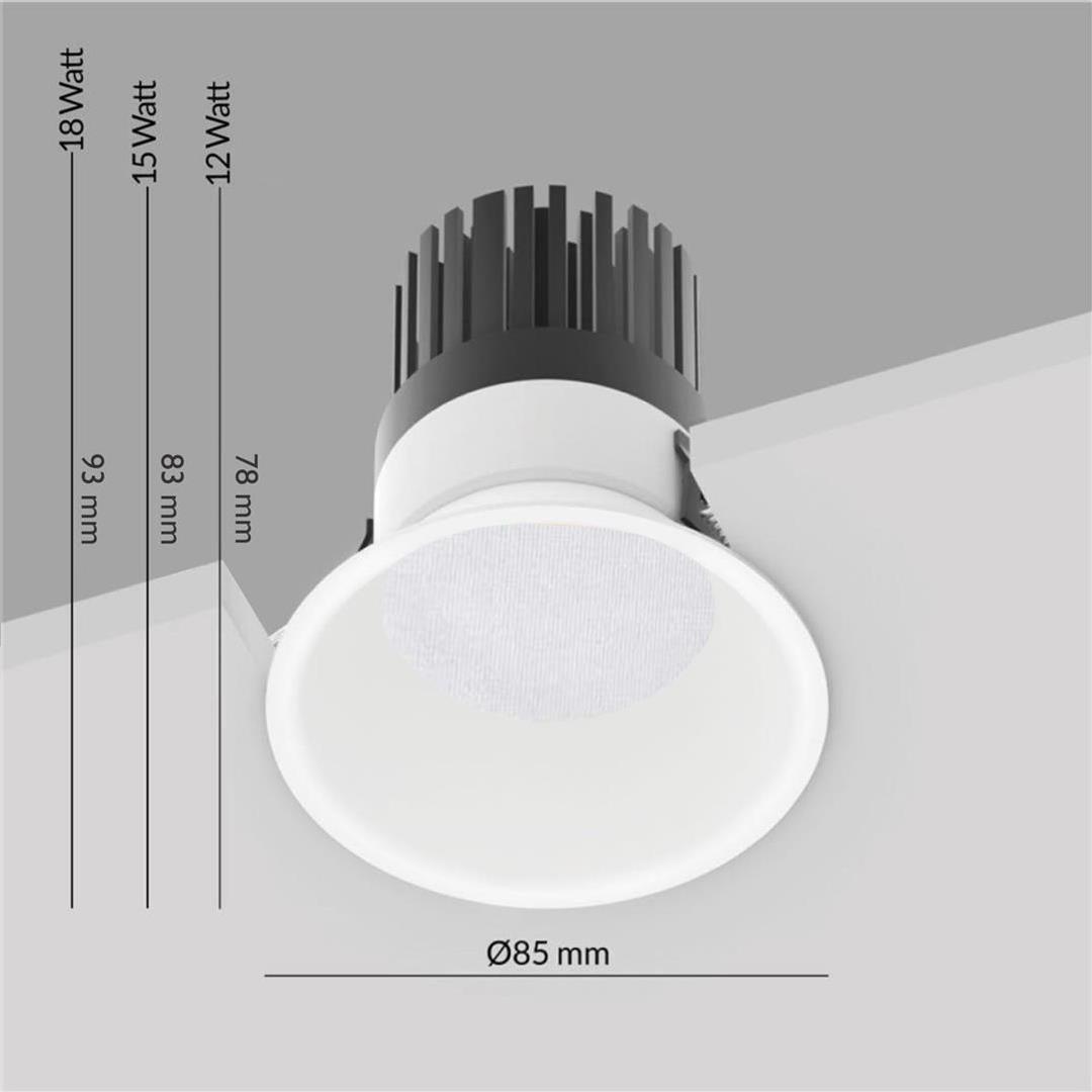 Buy - Semi Recessed (SRD) - 12W/15W/18W Online India