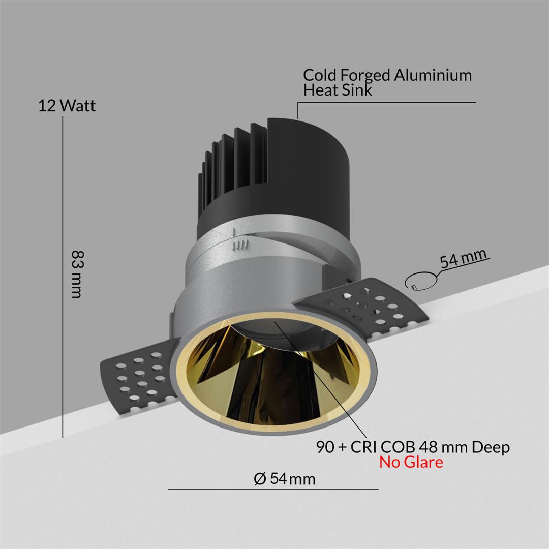 Buy Downlight Glare Less (GLW) - 12W Online India
