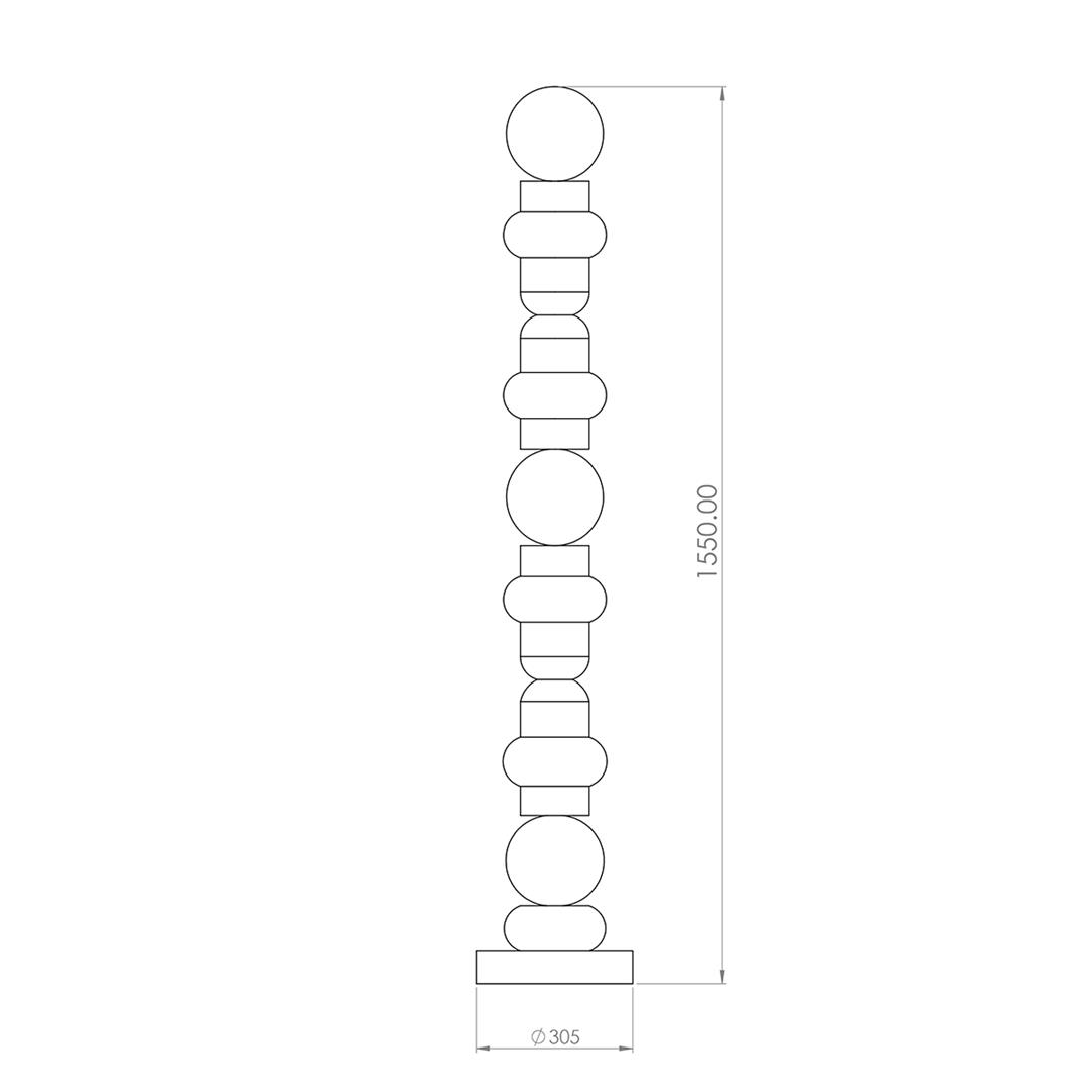 Buy - Marble Jenga Floor Lamp Online India